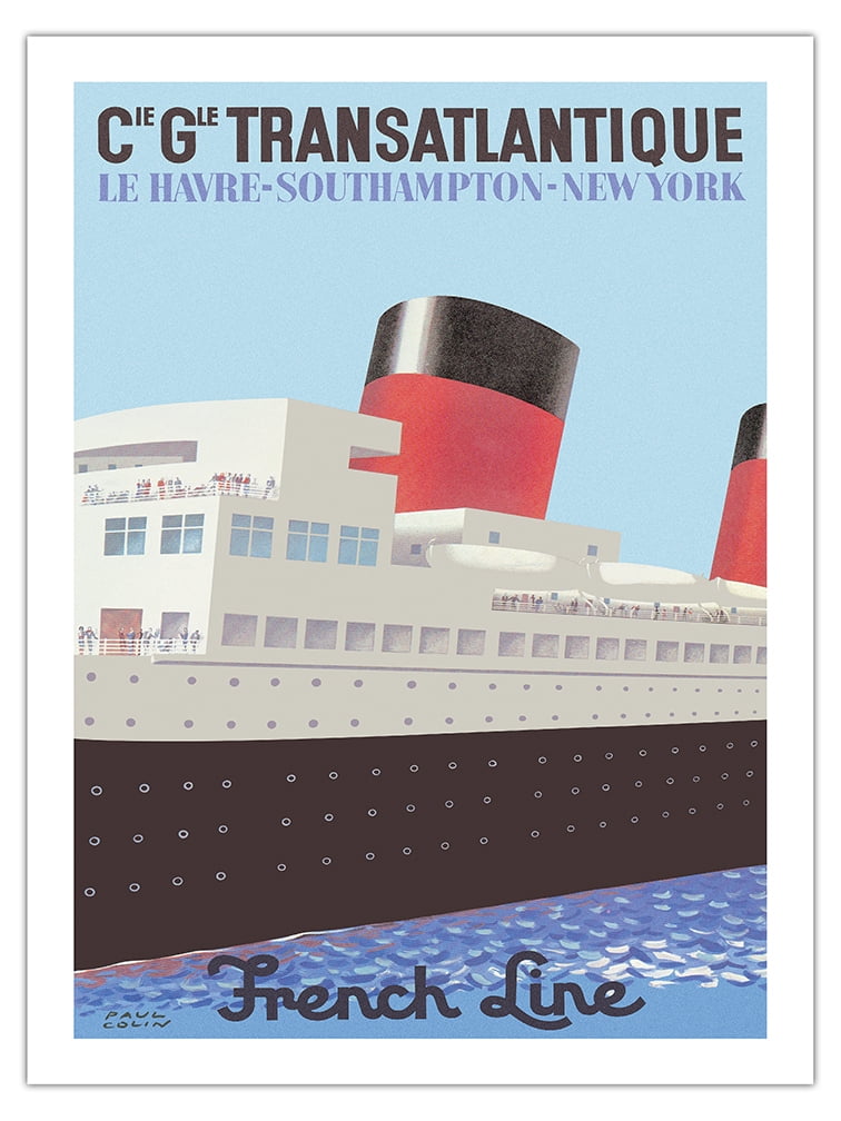 Le Harve South Hampton New York - French Line (CIE GLE Transatlantique ...