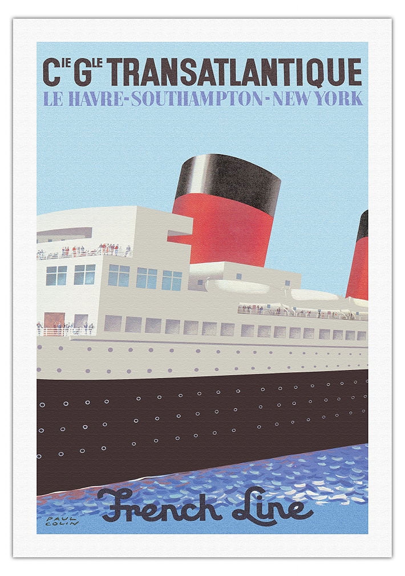 Le Harve South Hampton New York - French Line (CIE GLE Transatlantique ...