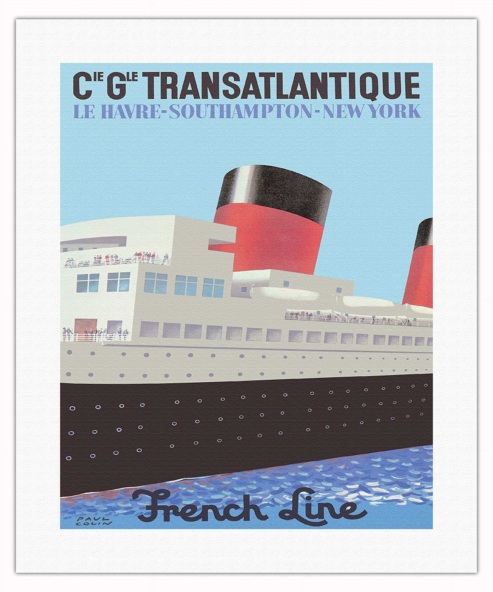Le Harve South Hampton New York - French Line (CIE GLE Transatlantique ...