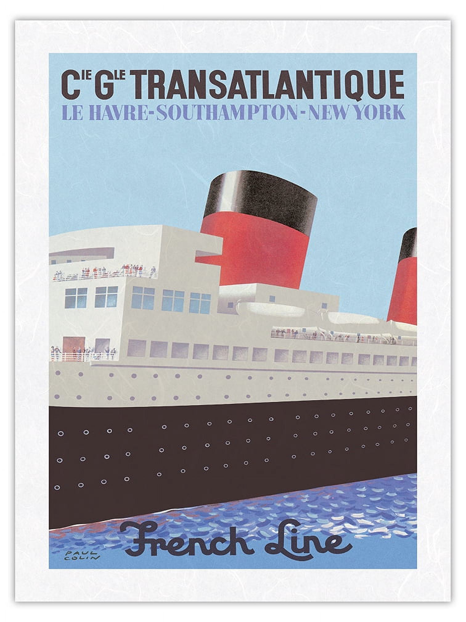 Le Harve South Hampton New York - French Line (CIE GLE Transatlantique ...