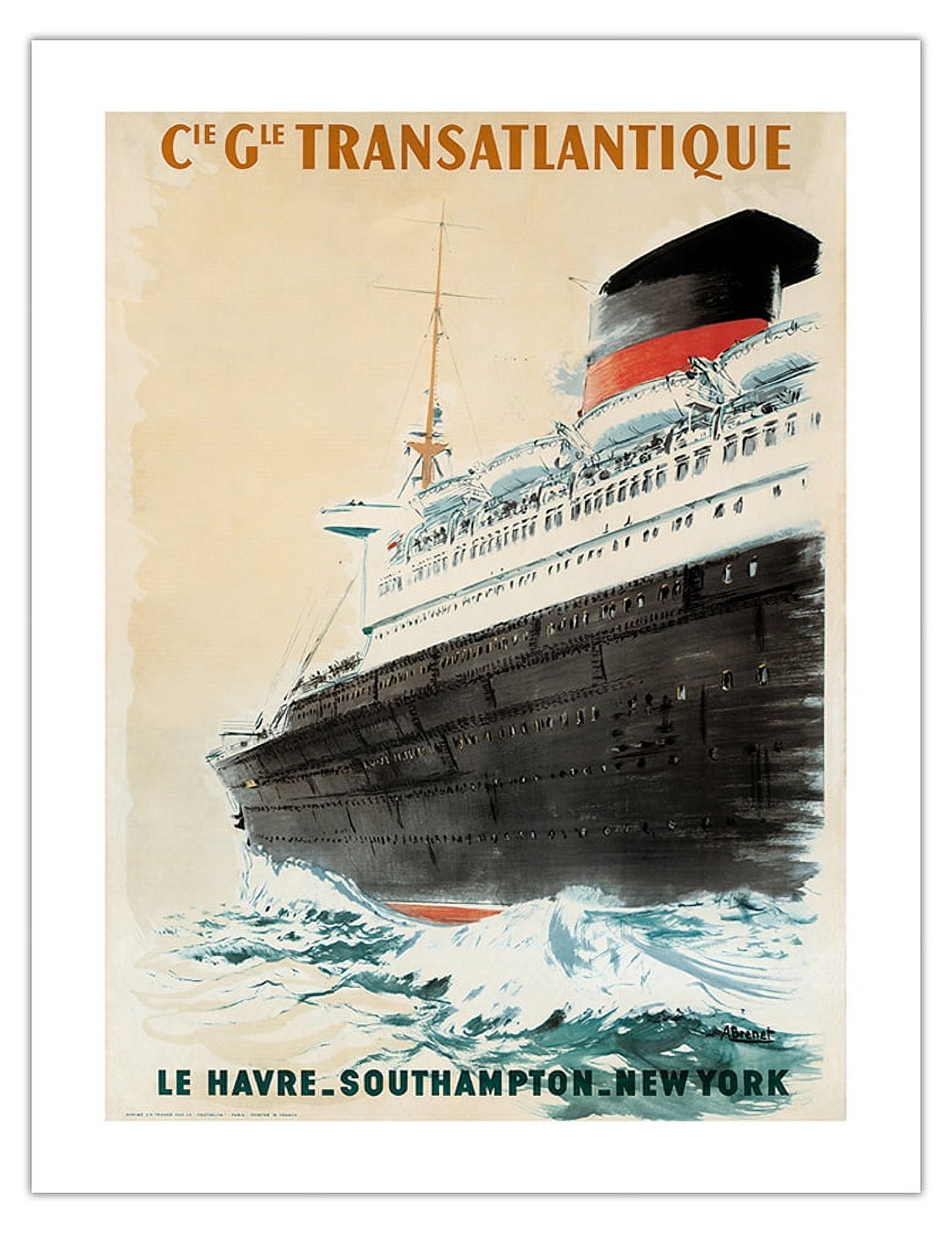Le Havre France - Southhampton England - New York USA - (CIE GLE ...