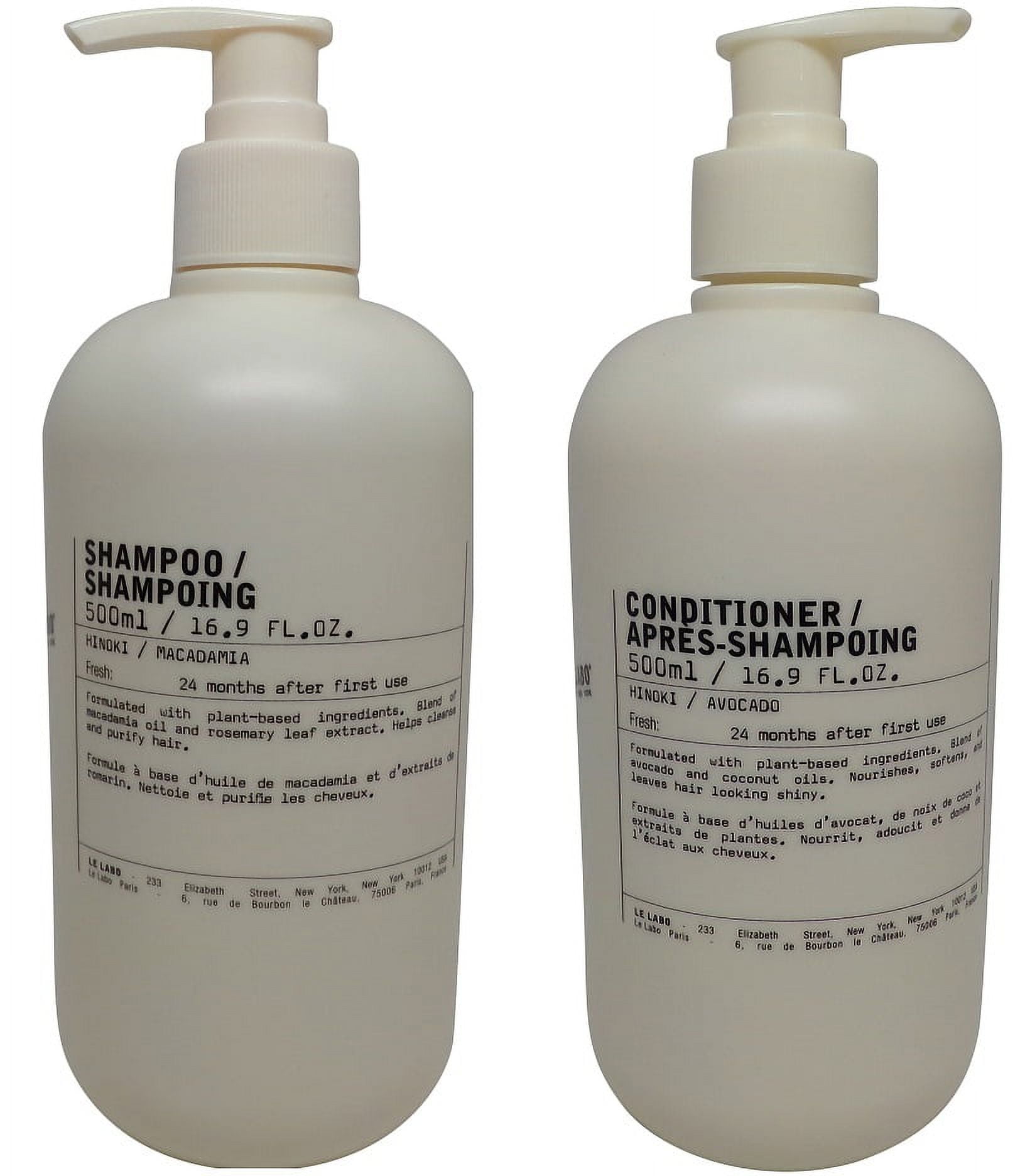 Le Labo Hinoki Shampoo and Conditioner 16.9oz Pump Bottles - Walmart.com