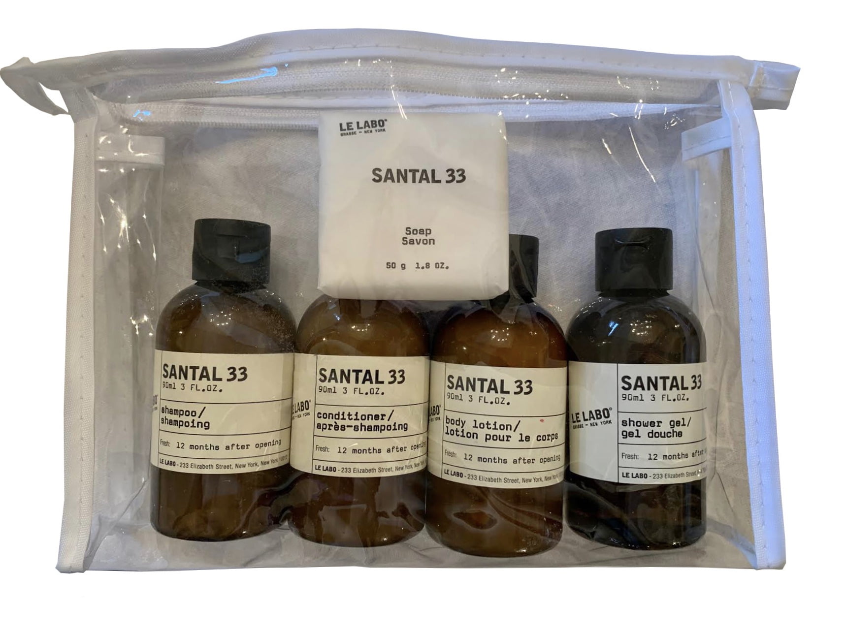 Le Labo Santal 33 Amenity Set of Shower Gel, Shampoo, Conditioner ...