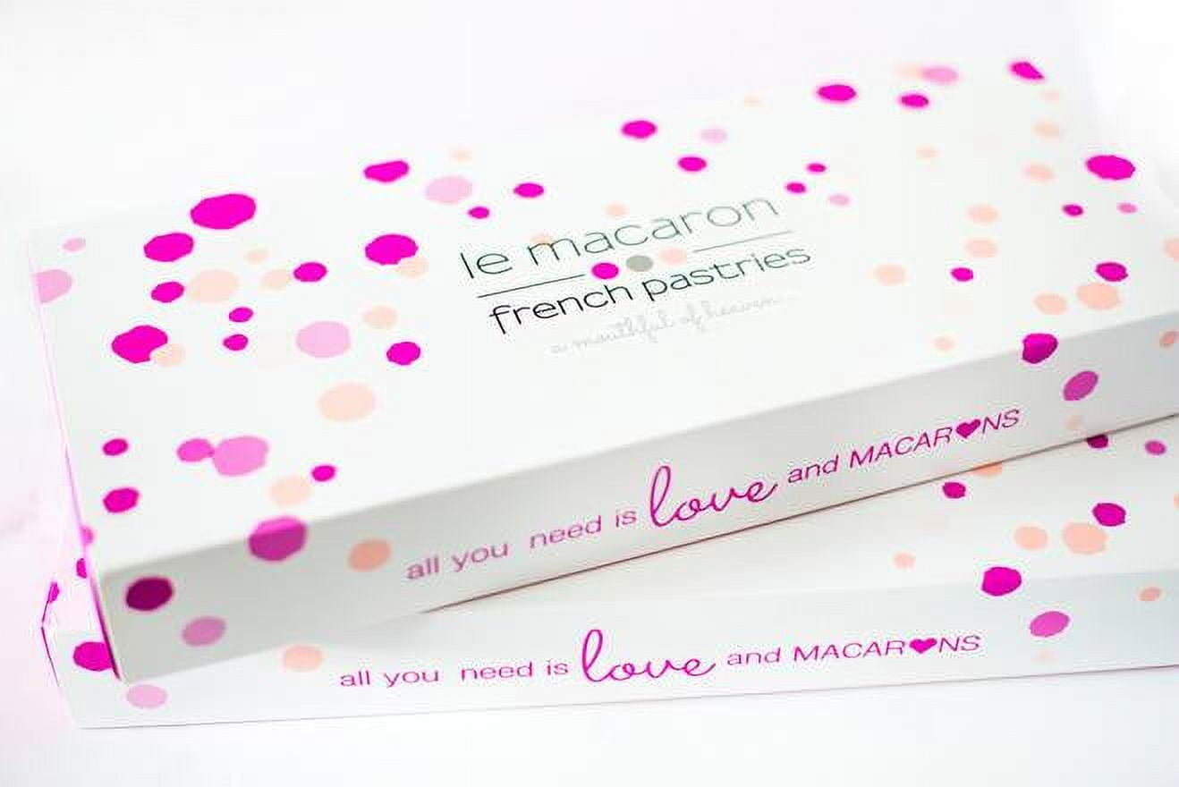 Le Macaron French Pastries Gift Box of 26 Macarons - Walmart.com