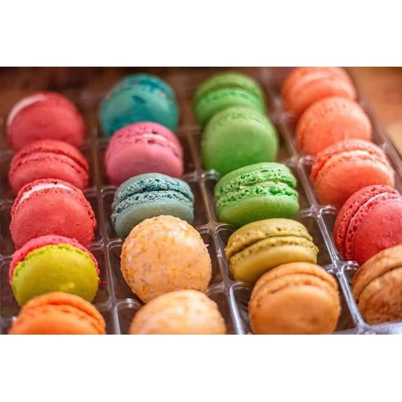 Le Macaron French Pastries Macarons Regular Boxes Box of 24 Macarons ...