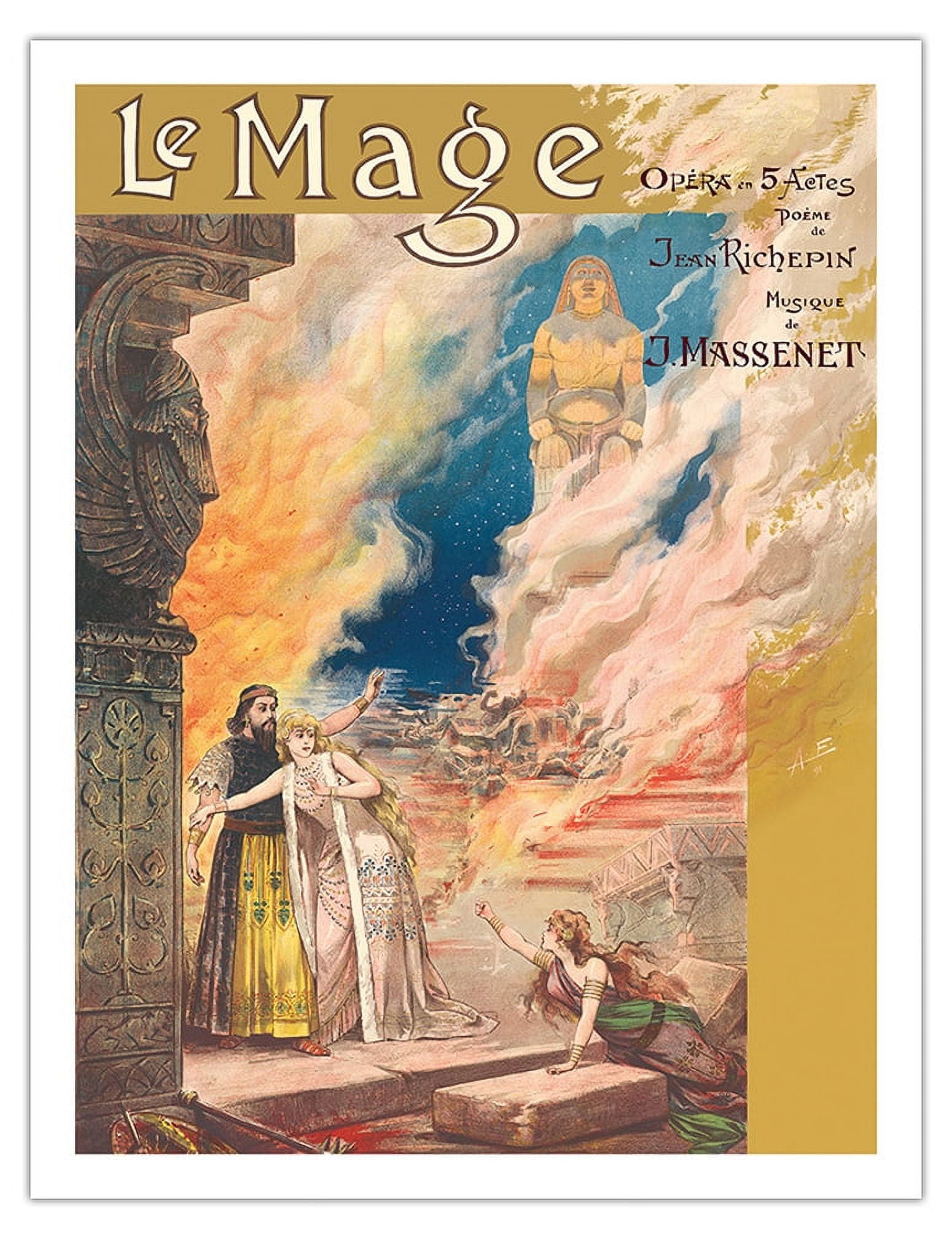 Le Mage An Opera In Five Acts by Jules Massenet - Paris France ...