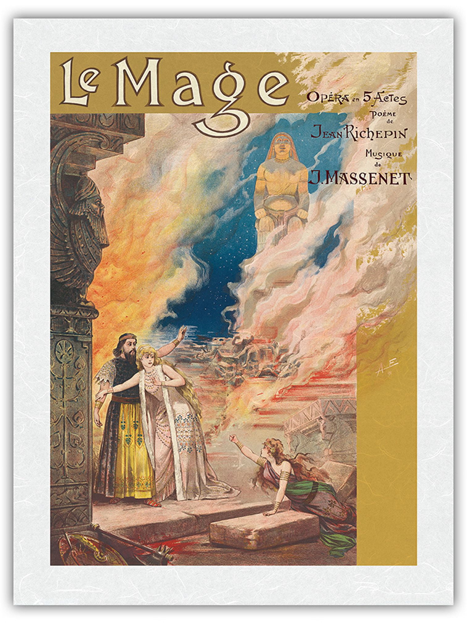 Le Mage An Opera In Five Acts by Jules Massenet - Paris France ...