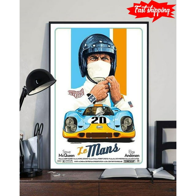 Le Mans (The 24 Hours Of Le Mans) Steve McQueen Elga Andersen 16 x 24 ...