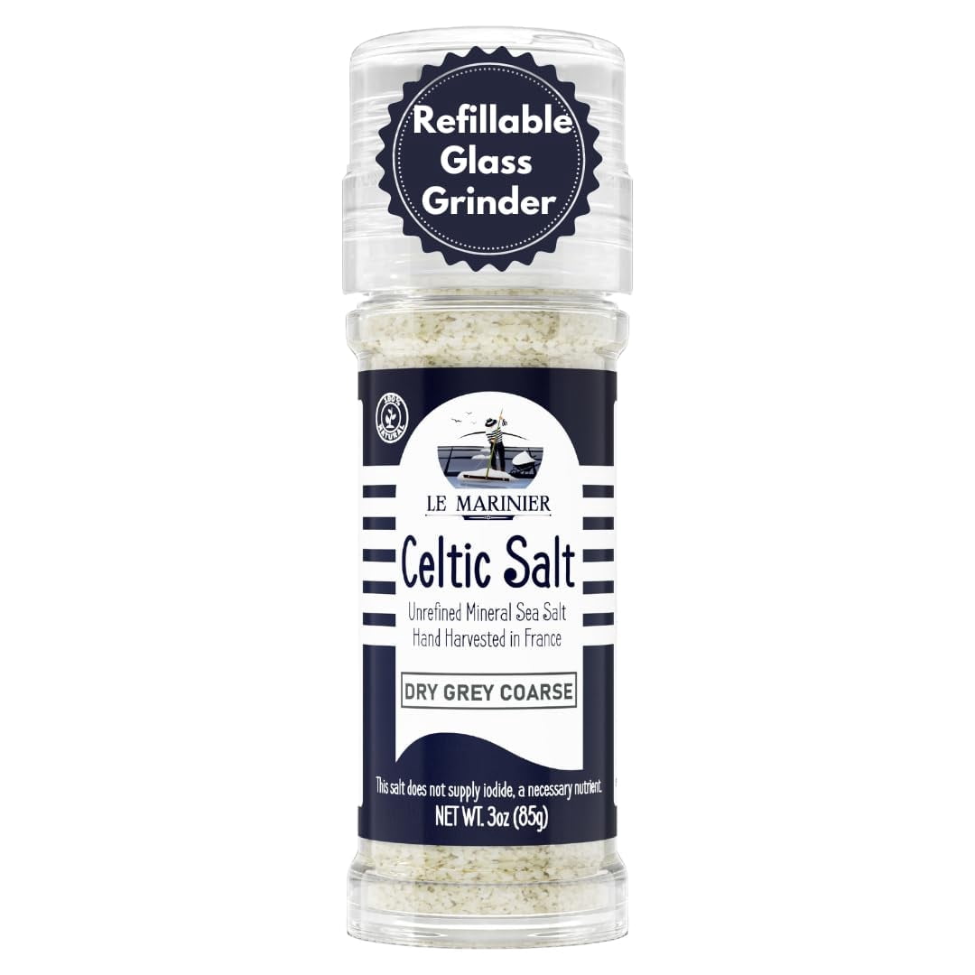 Le Marinier Celtic Salt French Dry Grey Coarse Sea Salt Refillable ...
