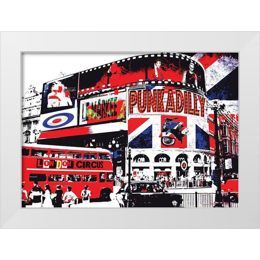 Le Markee 32x24 White Modern Wood Framed Museum Art Print Titled ...