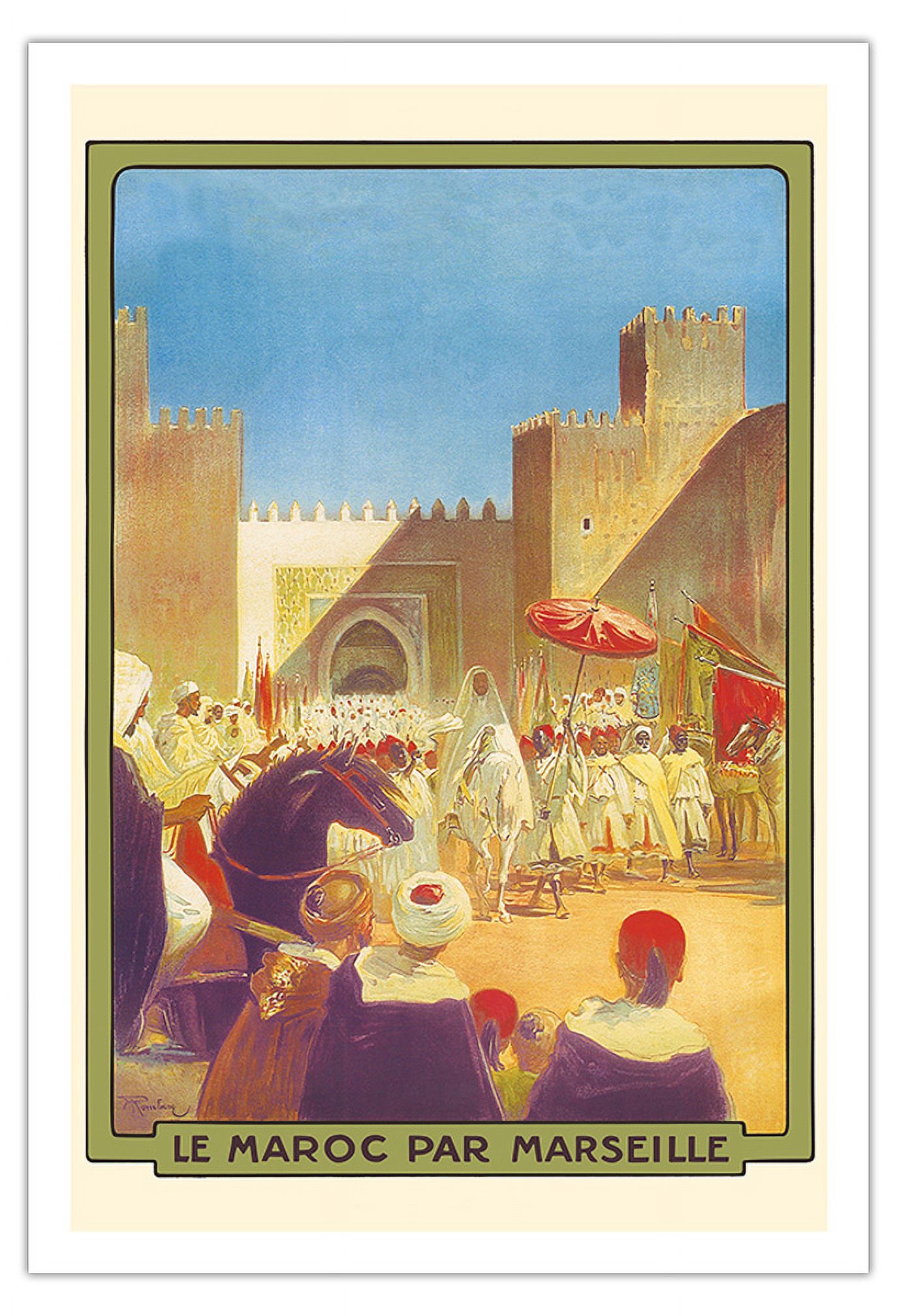 Le Maroc Par Marseille (Morocco by Marseille) - The Sultan Going to the ...