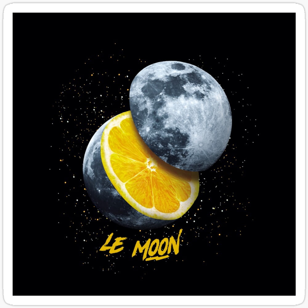 Le Moon - Lemon Moon Sticker Phone Decal Water Bottle Stickers Car ...
