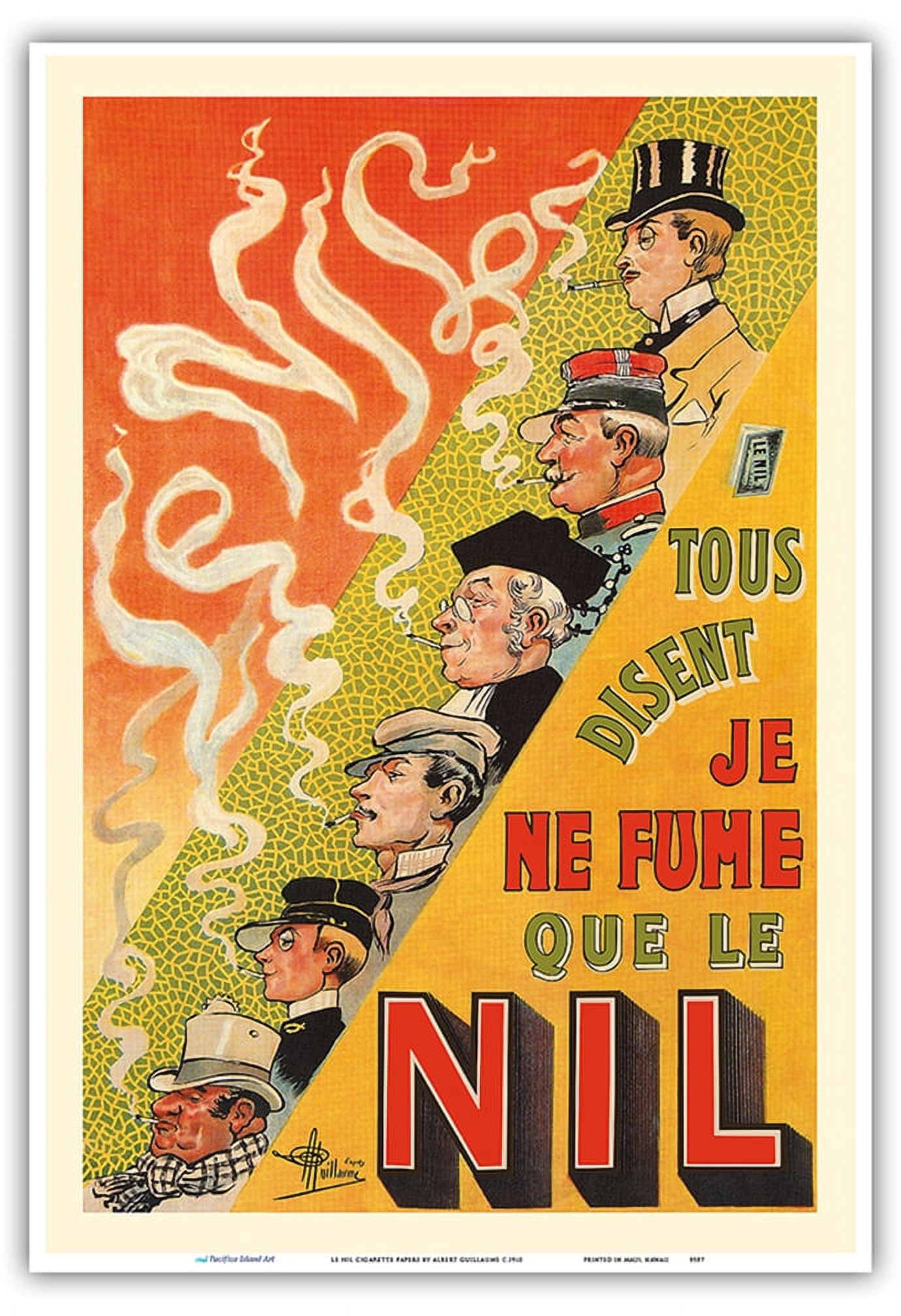 Le Nil Cigarette Papers - Vintage Advertising Poster by Albert ...