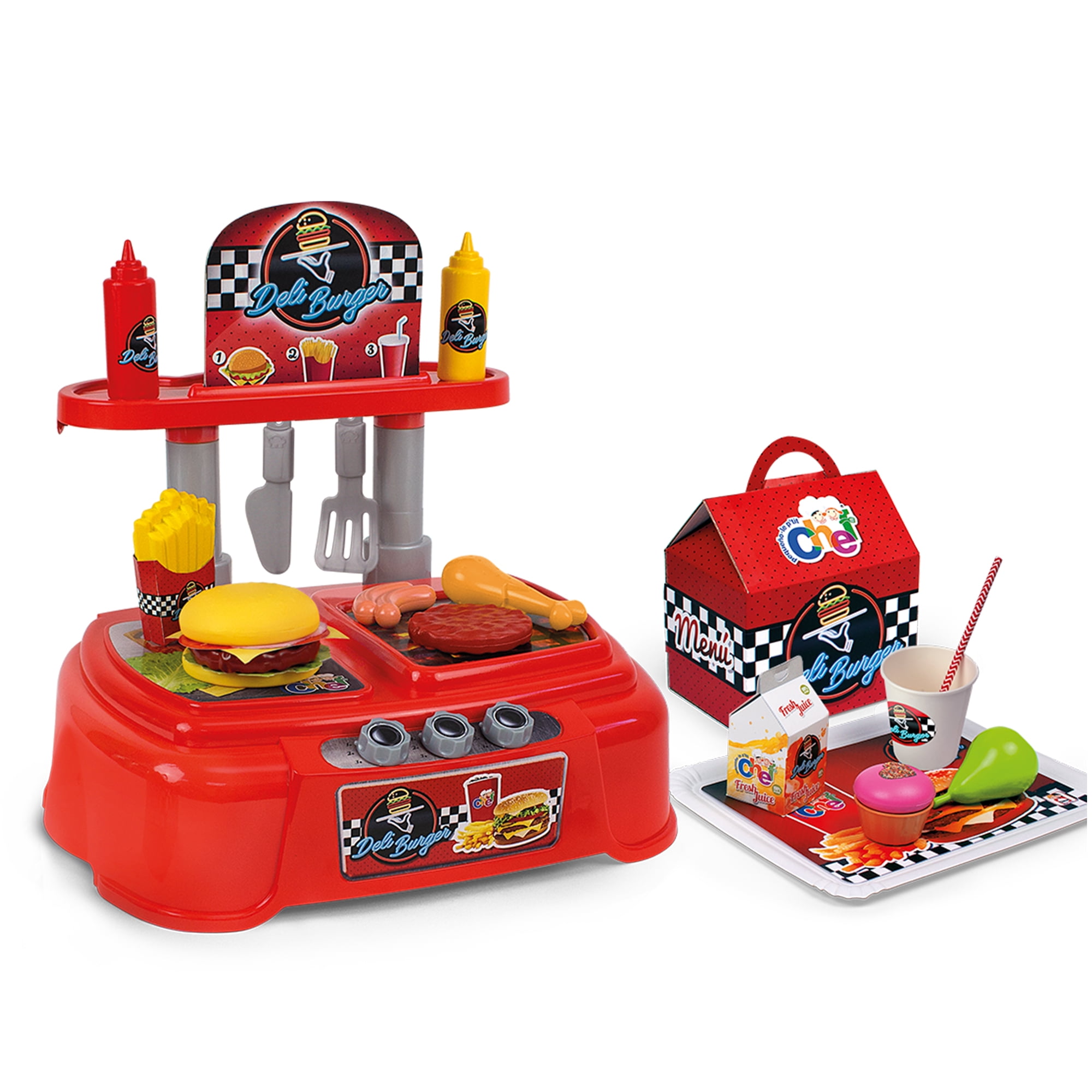 PTit Chef Deil Burger - Pretend Play Set for Kids - Accessories ...