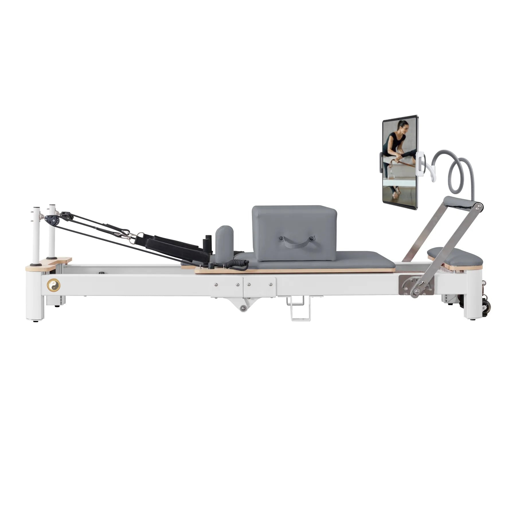 Luna Le-Pailer Foldable Pilates Reformer Machine for Beginners with ...