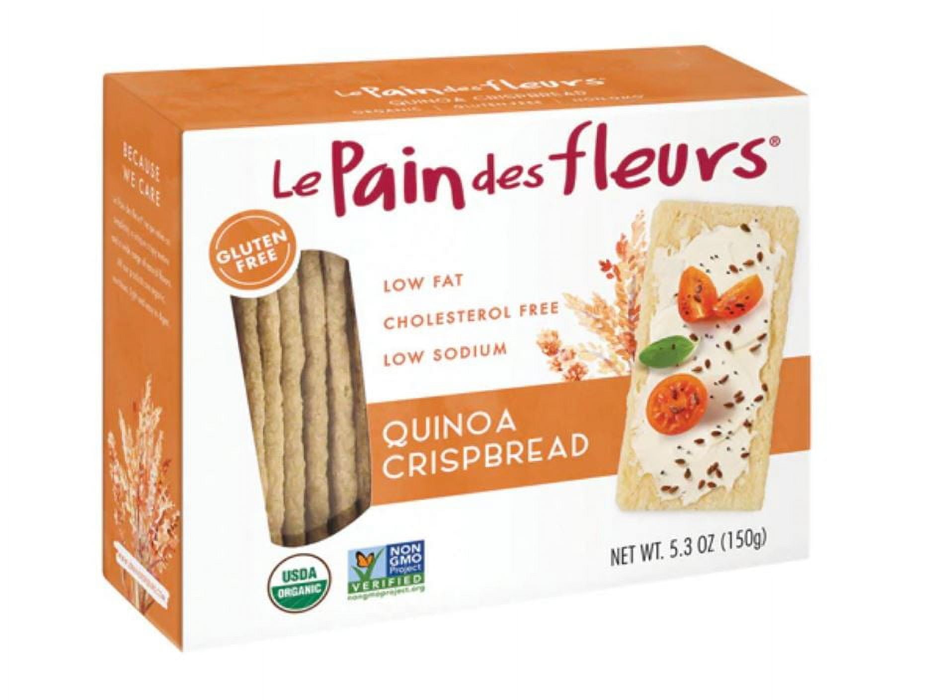 Le Pain Crispbread, 100% Organic, Quinoa, 5.3 Oz - Pack Of 6. - Walmart.com