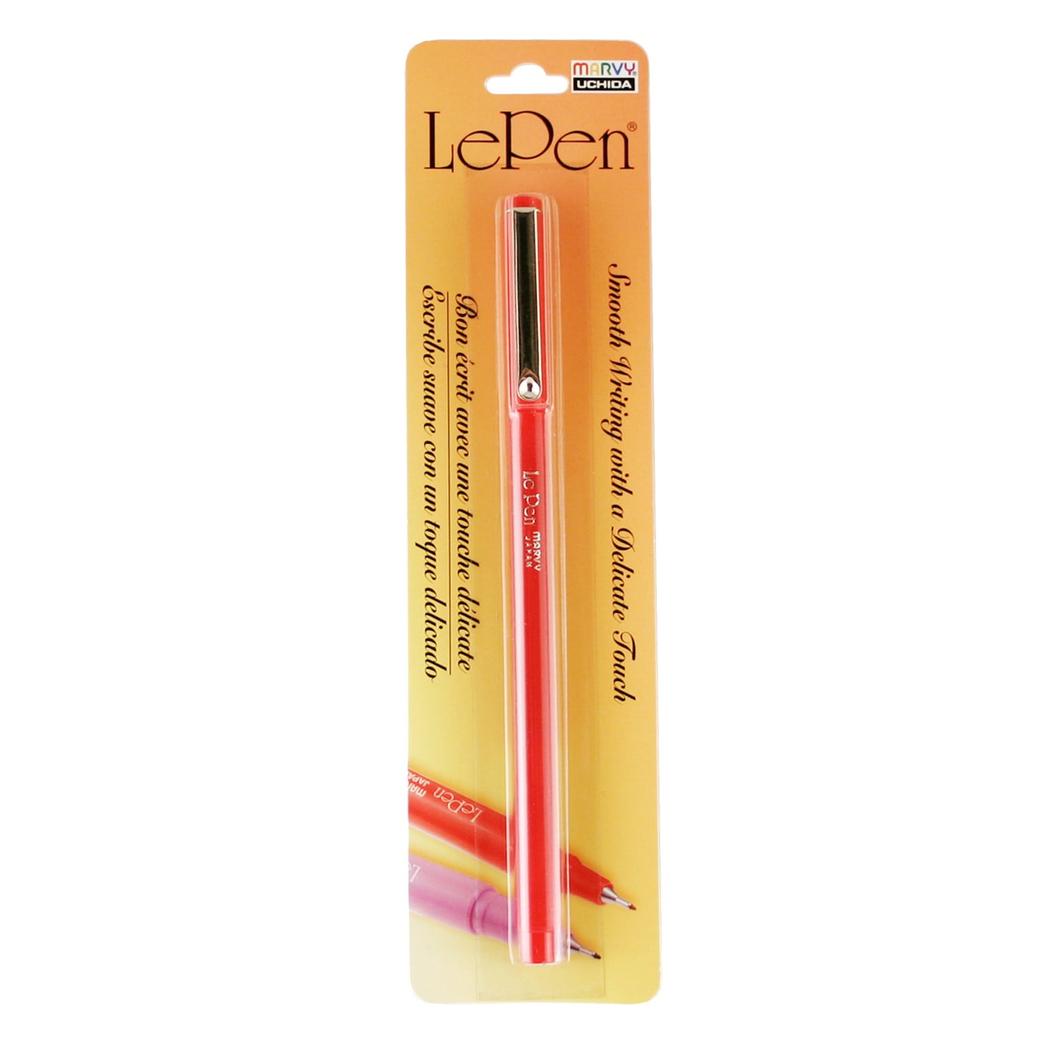 Le Pen Colored Writing Pen Red - Walmart.com