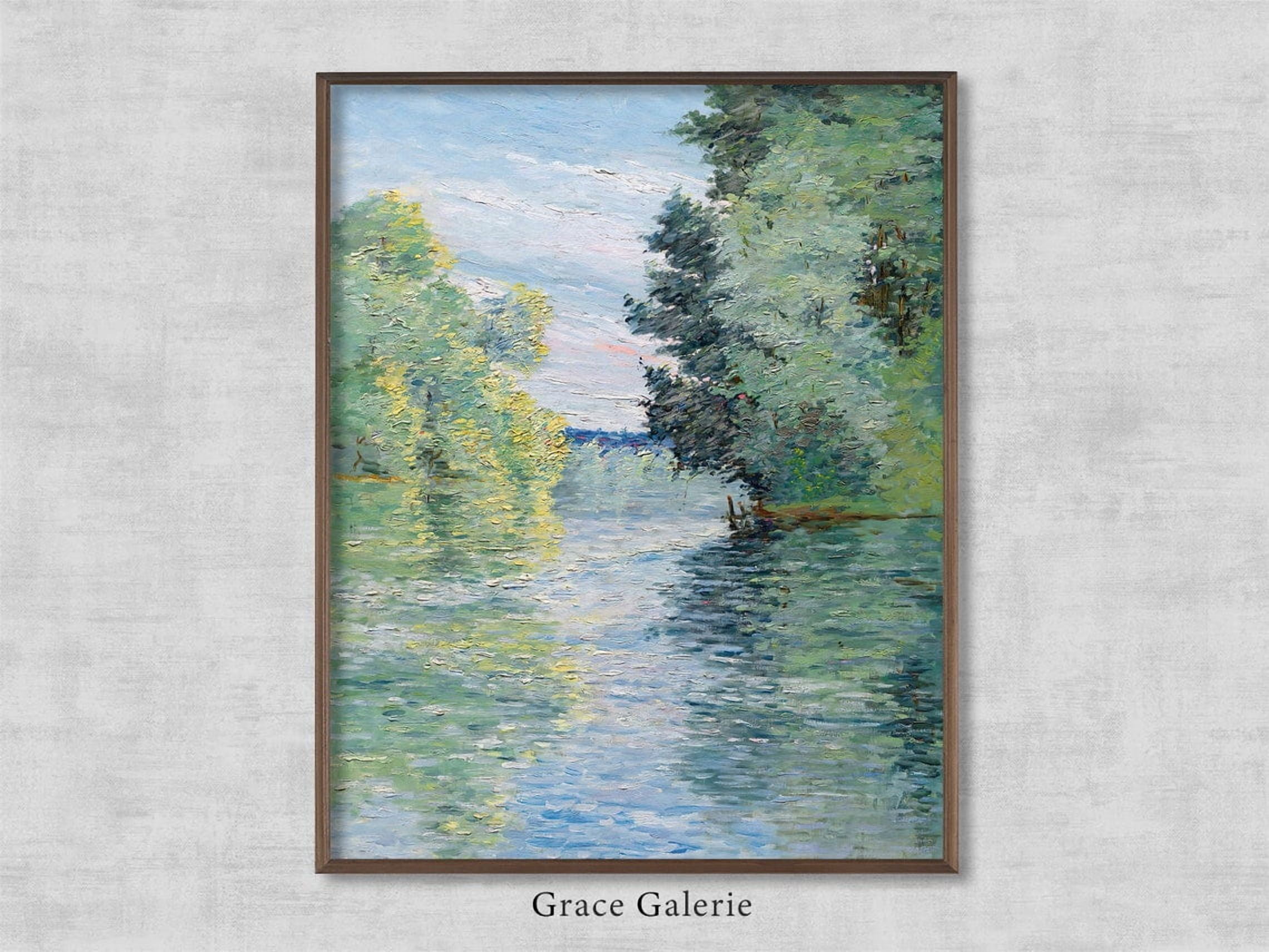 Le Petit Bras De La Seine Ã€ Argenteuil, Vintage European Landscape ...