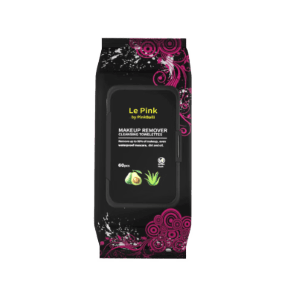 Le Pink Makeup Remover Cleansing Wipes| Daily Facial Wipe Towelettes ...