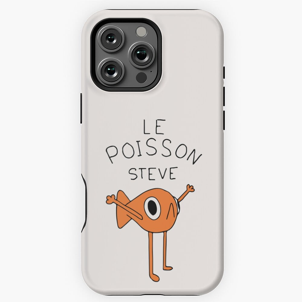 Le Poisson Steve Funny Viral Meme Phone Case for iPhone 16 15 14 13 12 ...