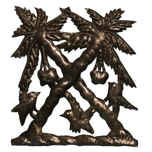 Le Primitif Galleries Haitian Recycled Steel Oil Drum Outdoor Decor, 10 ...