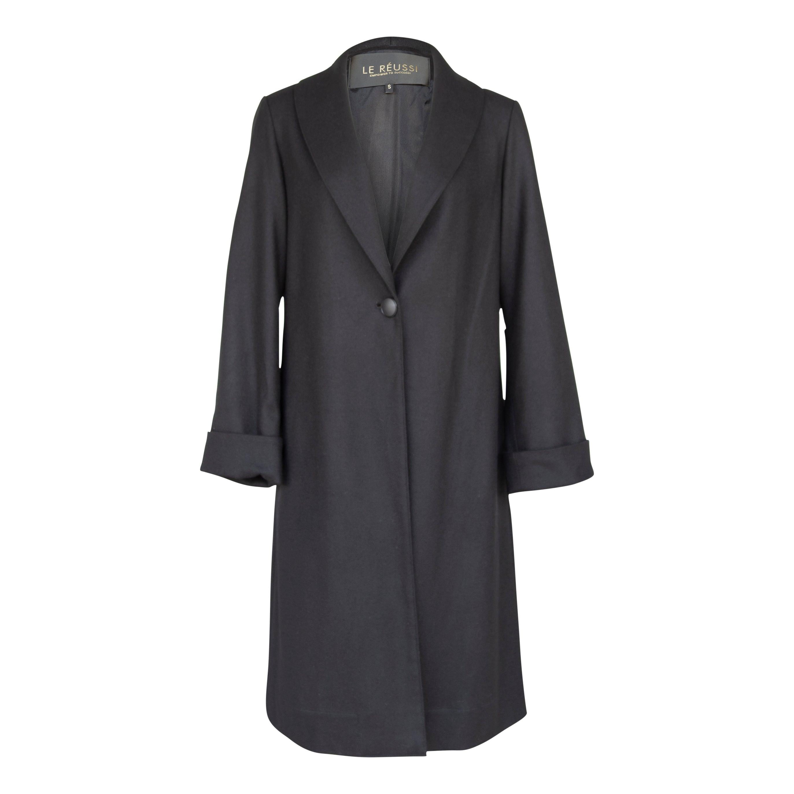Le Reussi® Worsted Flannel Long Trench Coat - Walmart.com