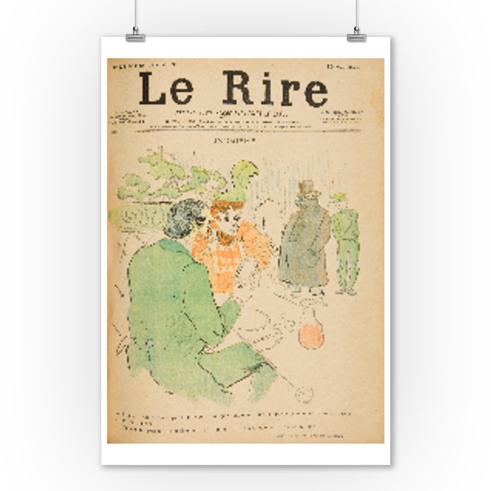 Le Rire (cover) Vintage Poster (artist: Toulouse Lautrec, Henri De ...