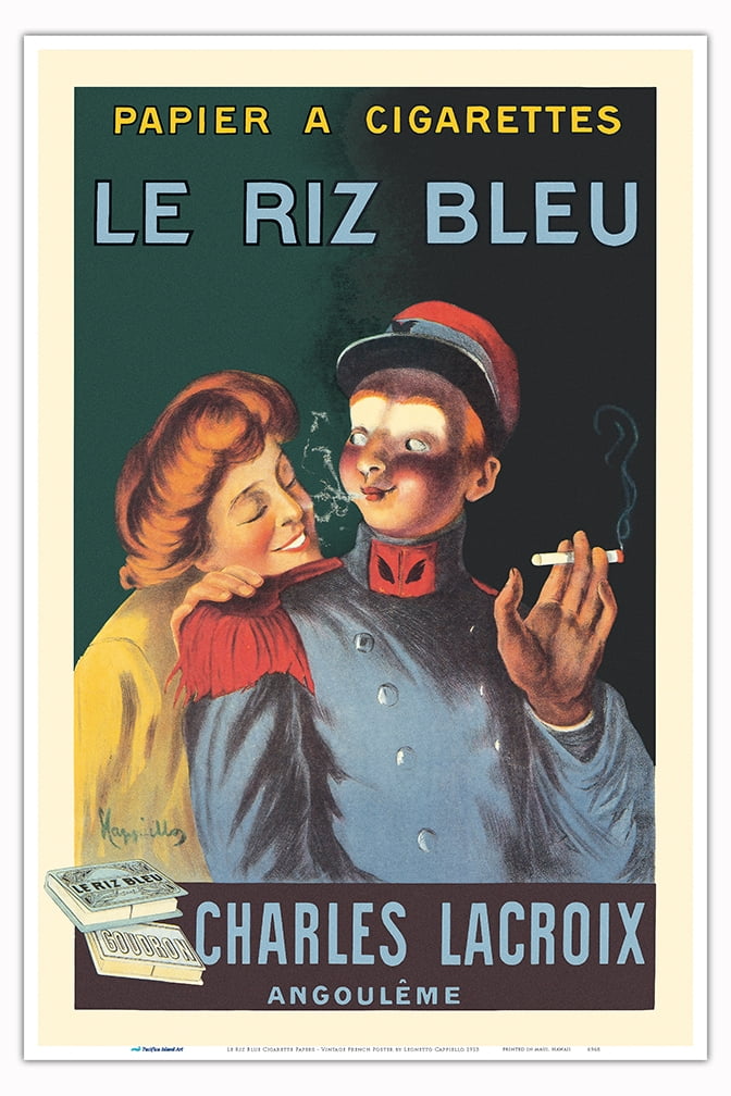 Le Riz Blue Cigarette Papers (Papier A Cigarettes) - Vintage French ...