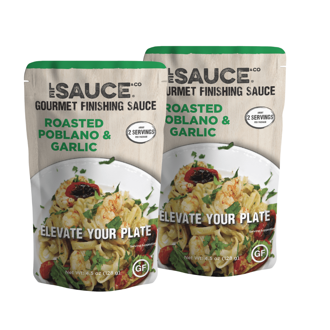 Le Sauce & Co.® Roasted Poblano & Garlic Gourmet Finishing Sauce 2-pack ...