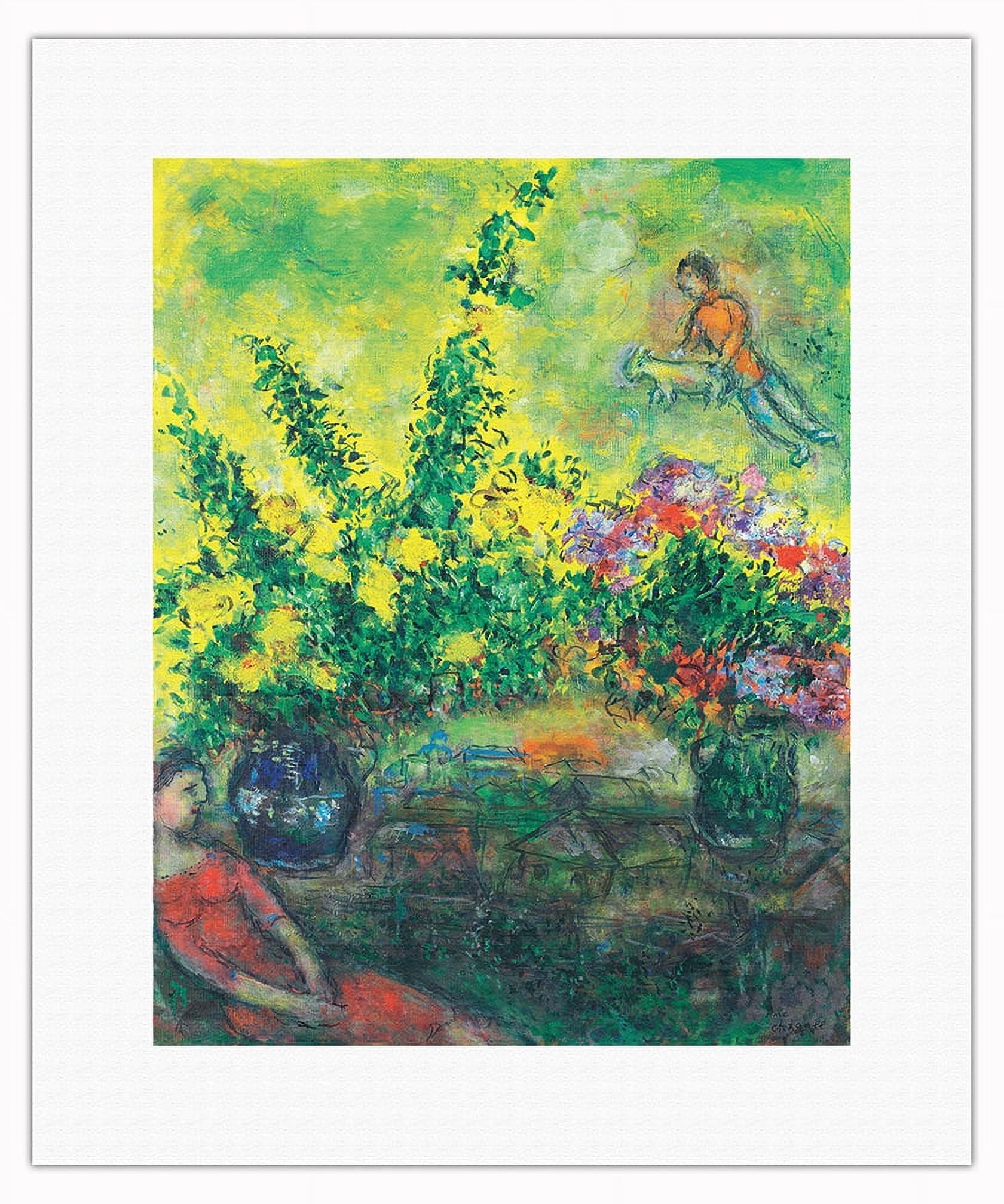 Le Souvenir - From an Original Color Painting by Marc Chagall c.1974 ...