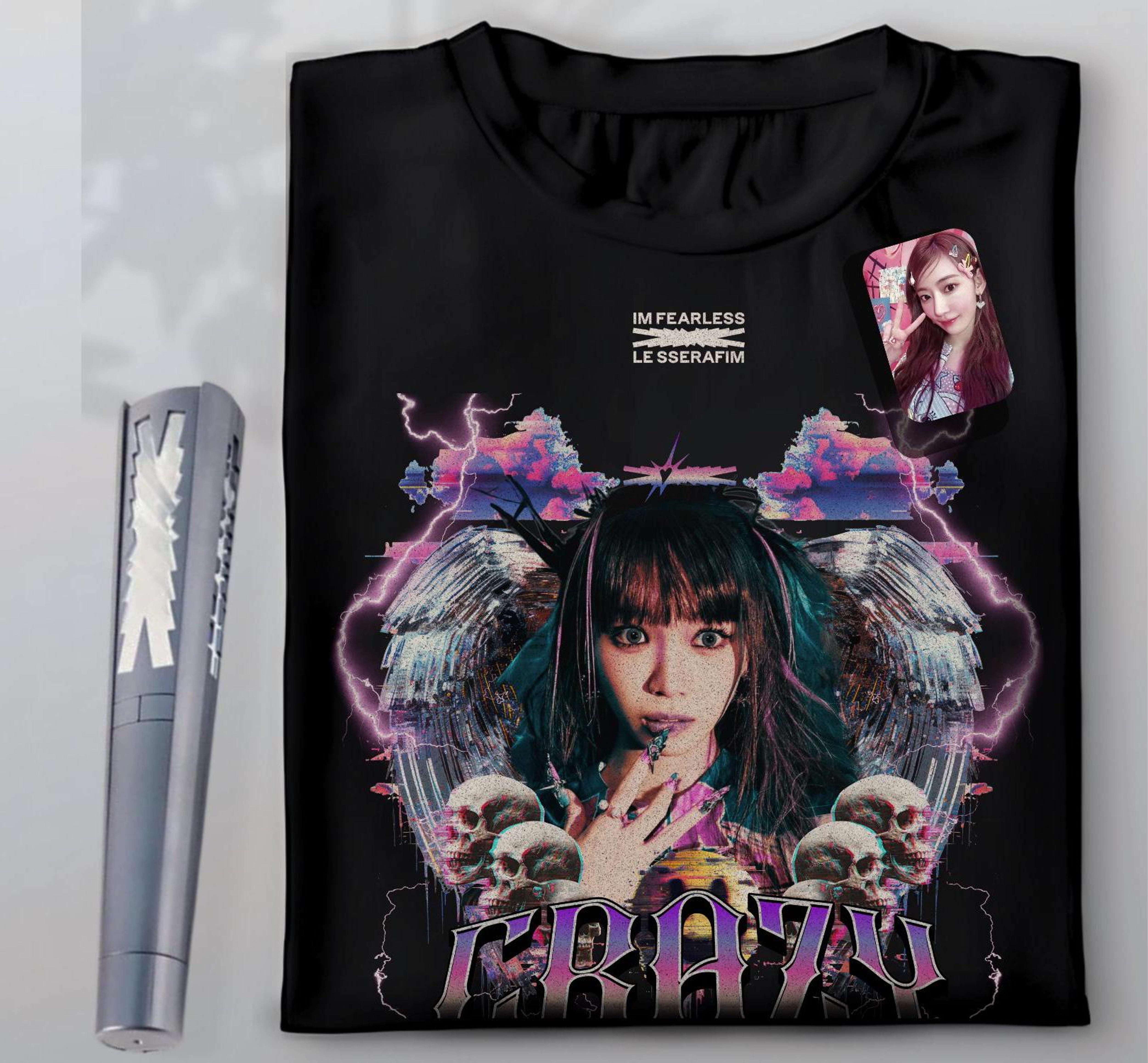 Le Sserafim Crazy Kpop Tshirt Le Sserafim Merch Le Sserafim Kpop Kpop Tee Easy Smart