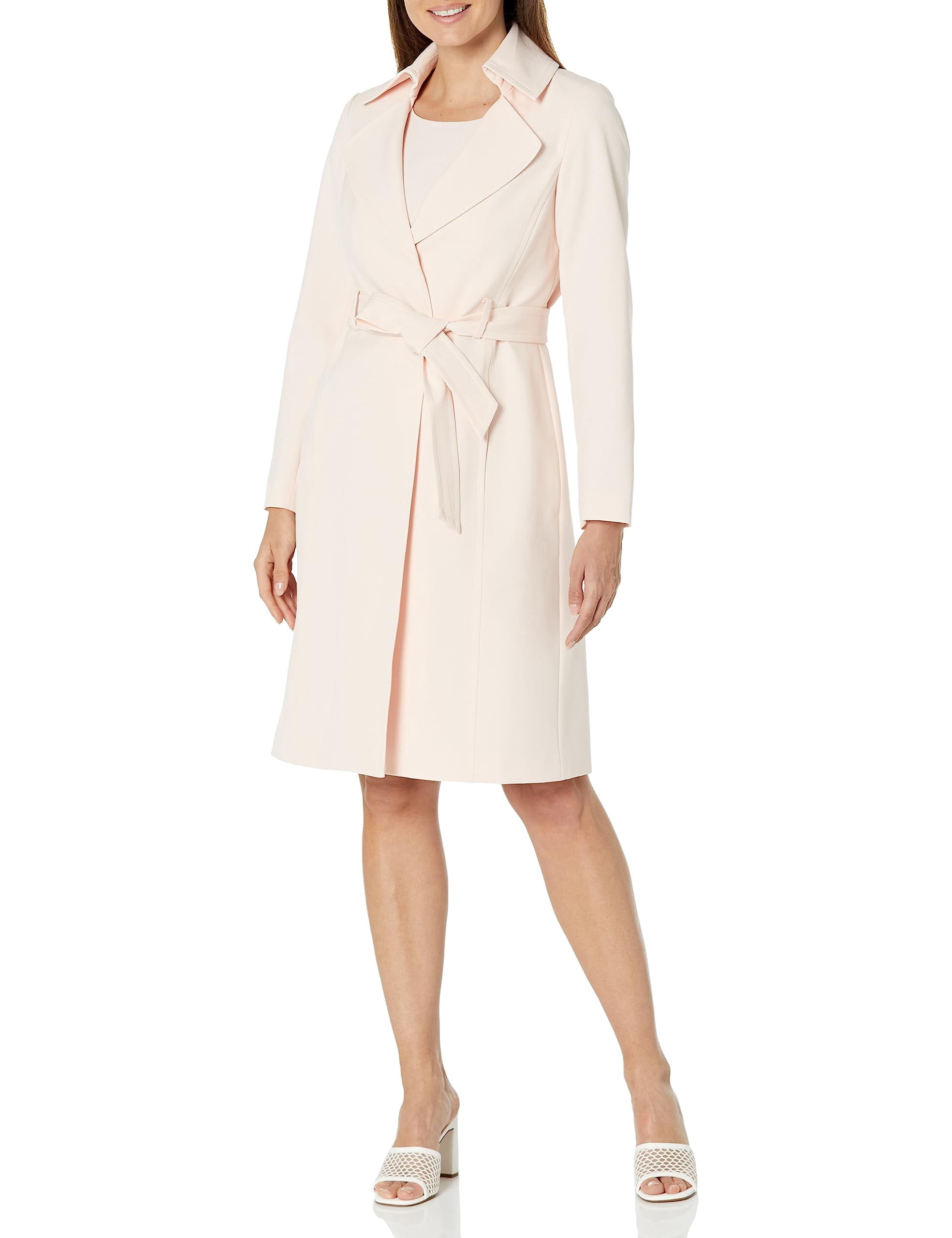 Le Suit 3 Button Crepe Jacket/Skirt Side Slit Suit - Walmart.com