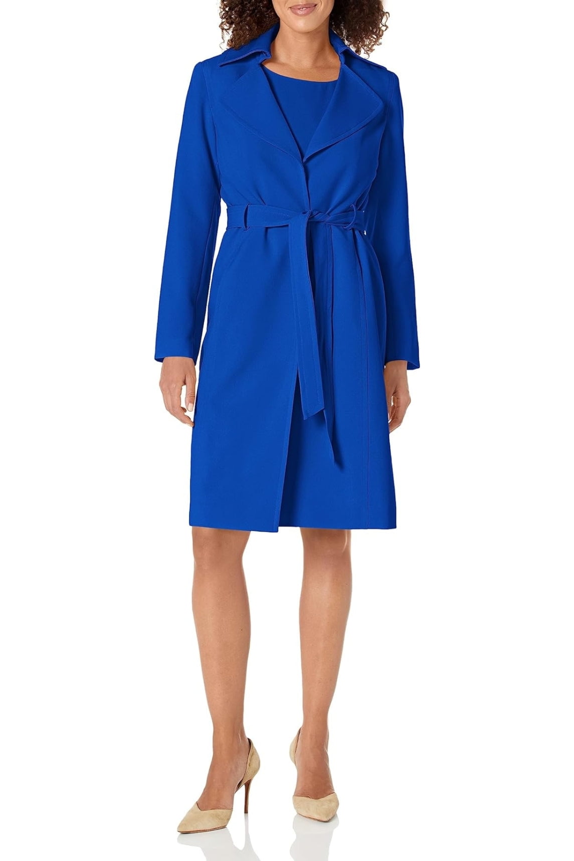 Le Suit 3 Button Crepe Jacket/Skirt Side Slit Suit - Walmart.com