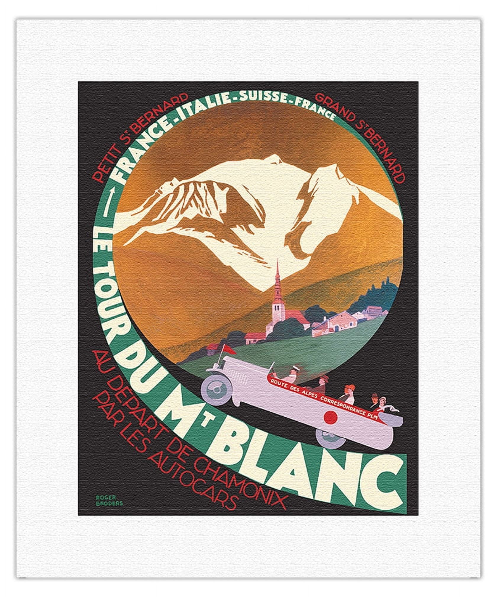 Le Tour du Mont Blanc - Alpine Trek through France Italy Switzerland - Vintage Railroad Travel ...