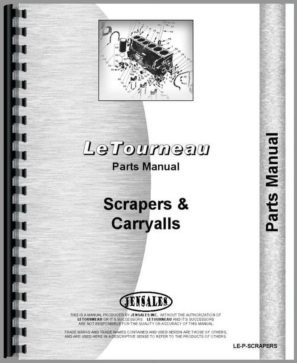 Le Tourneau N Carryall Scraper Parts Manual - Walmart.com