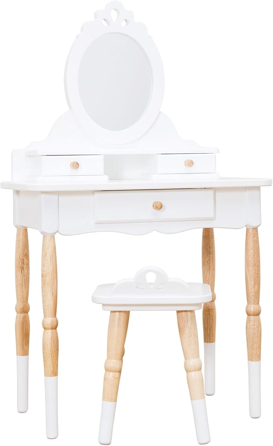 Le Toy Van - Wooden Vanity Table with Vanity Mirror and Vanity Chair - Bedroom Furniture ...