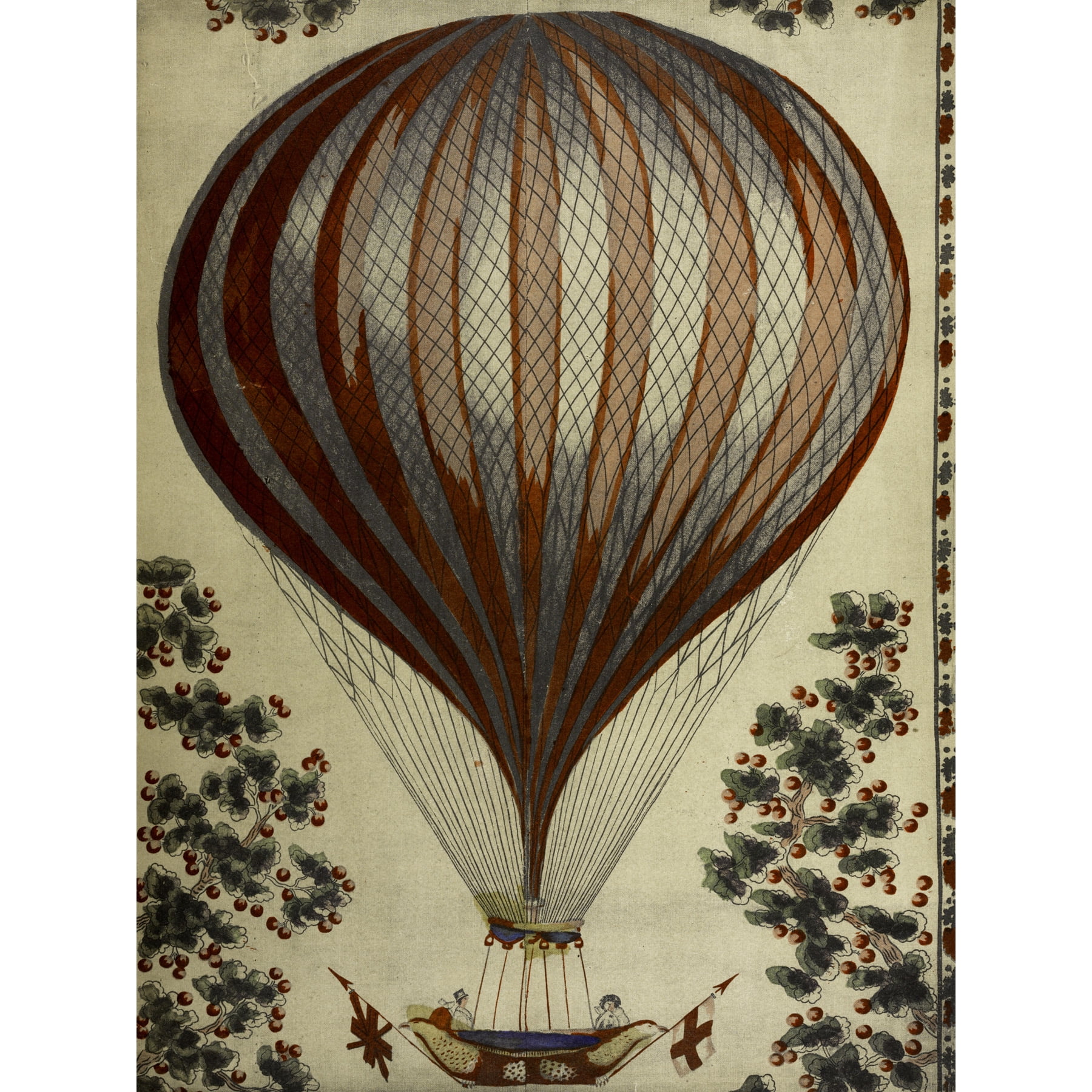 Le Vaulx Origins Flight Balloon Book Cover Extra Large XL Wall Art ...