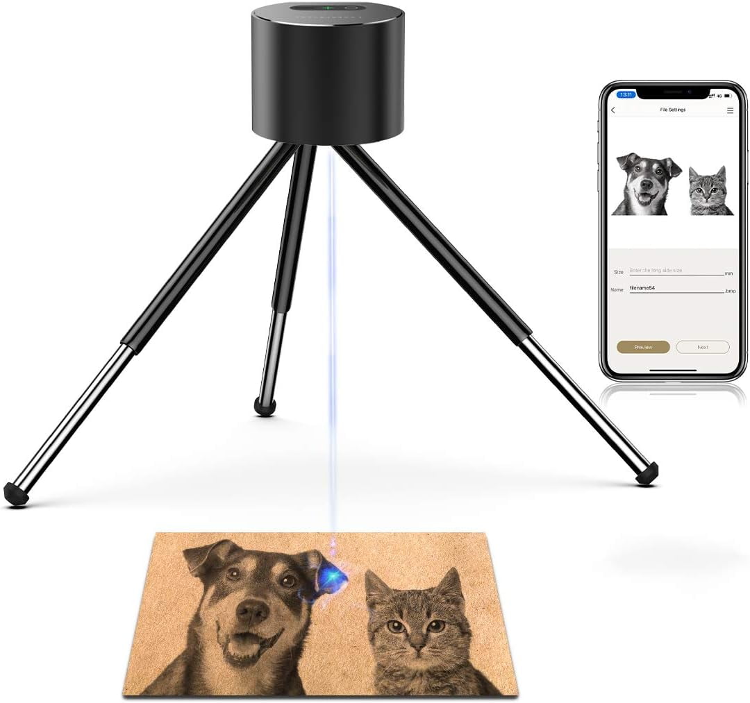 Le Vechtoo 1 Mini Laser Engraver, Laser Engraving Machine Pocket-Size ...