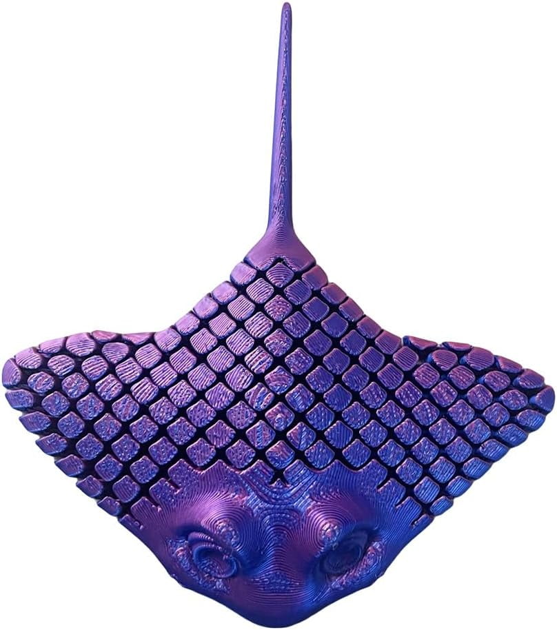 Le Vechtoo 3D Printed Manta Ray Stingray - Stress Relief Fidget Toy ...
