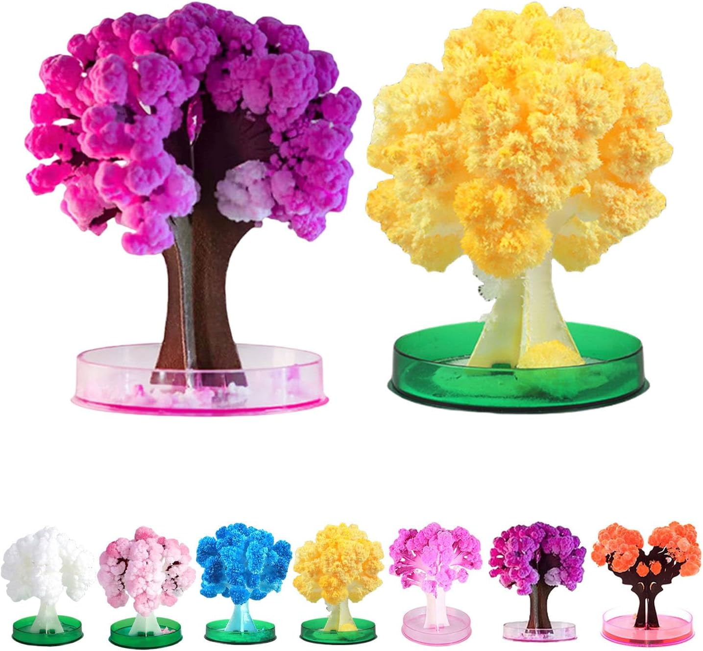 Le Vechtoo Magic Growing Paper Sakura Crystal Tree Set for Display and ...