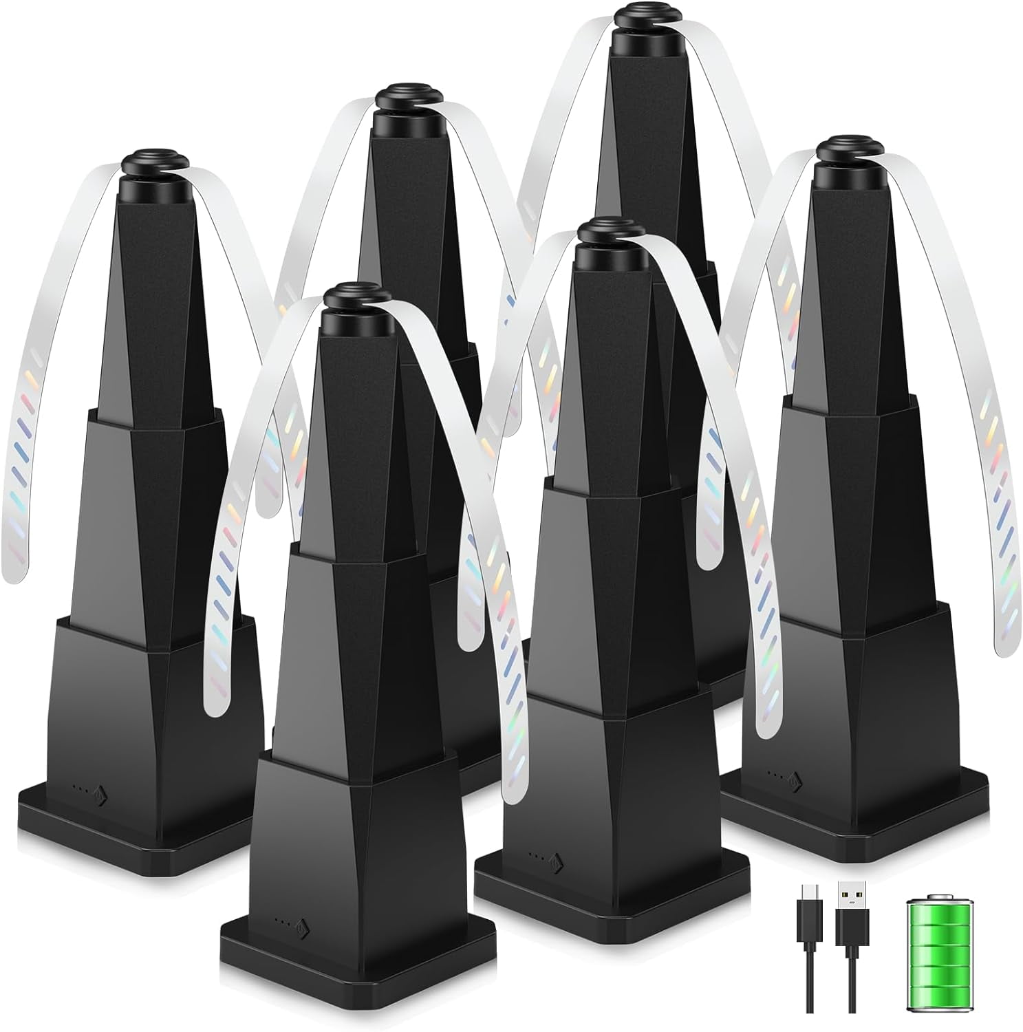 Le Vechtoo Portable Table Food Fans, 2000mah Battery Operated Food ...