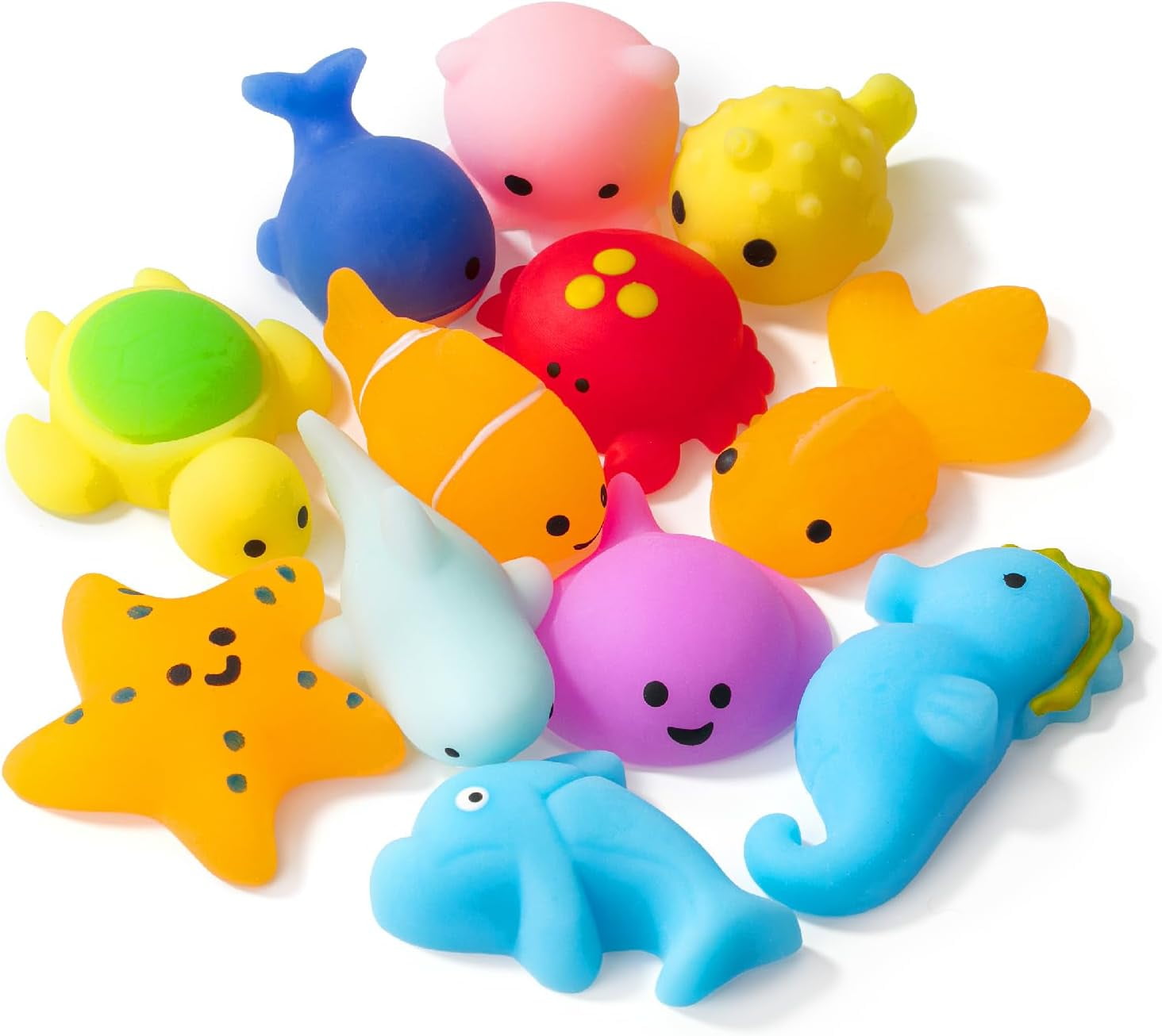 Le Vechtoo Squishy Toys Set for Kids: 12 pcs, Fidget-Friendly, Mini ...