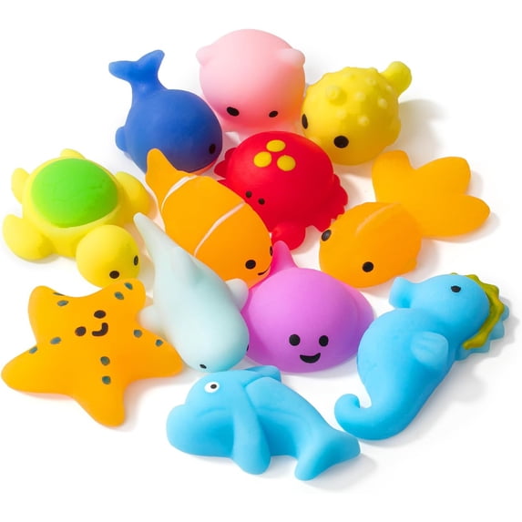 Le Vechtoo Squishy Toys Set for Kids: 12 pcs, Fidget-Friendly, Mini ...