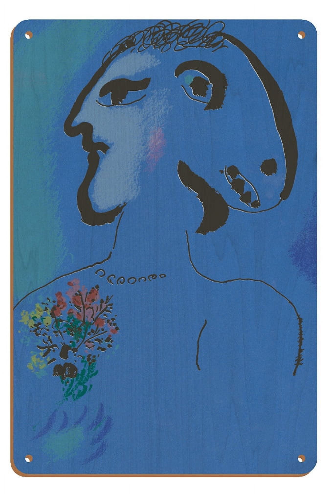 Le Village Bleu (Variation) - From an Original Color Lithograph by Marc ...