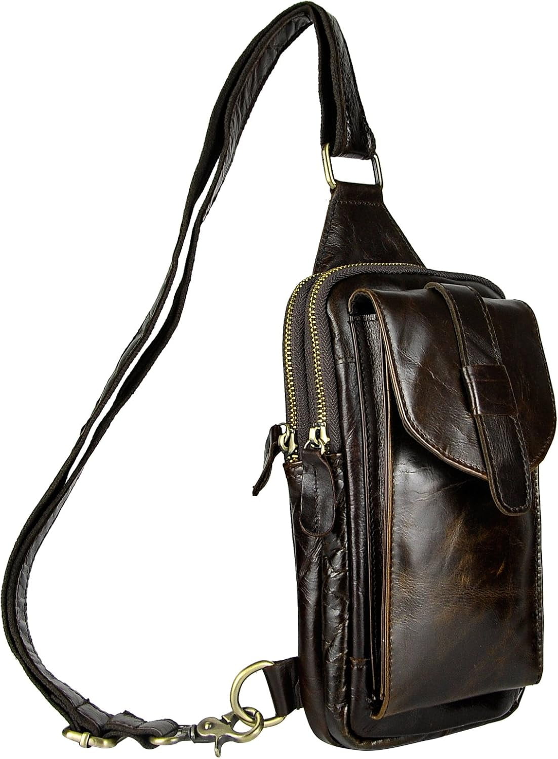 Le'aokuu Men Outdoor Travel Hiking Triangle Chest Sling Bag Rig One ...