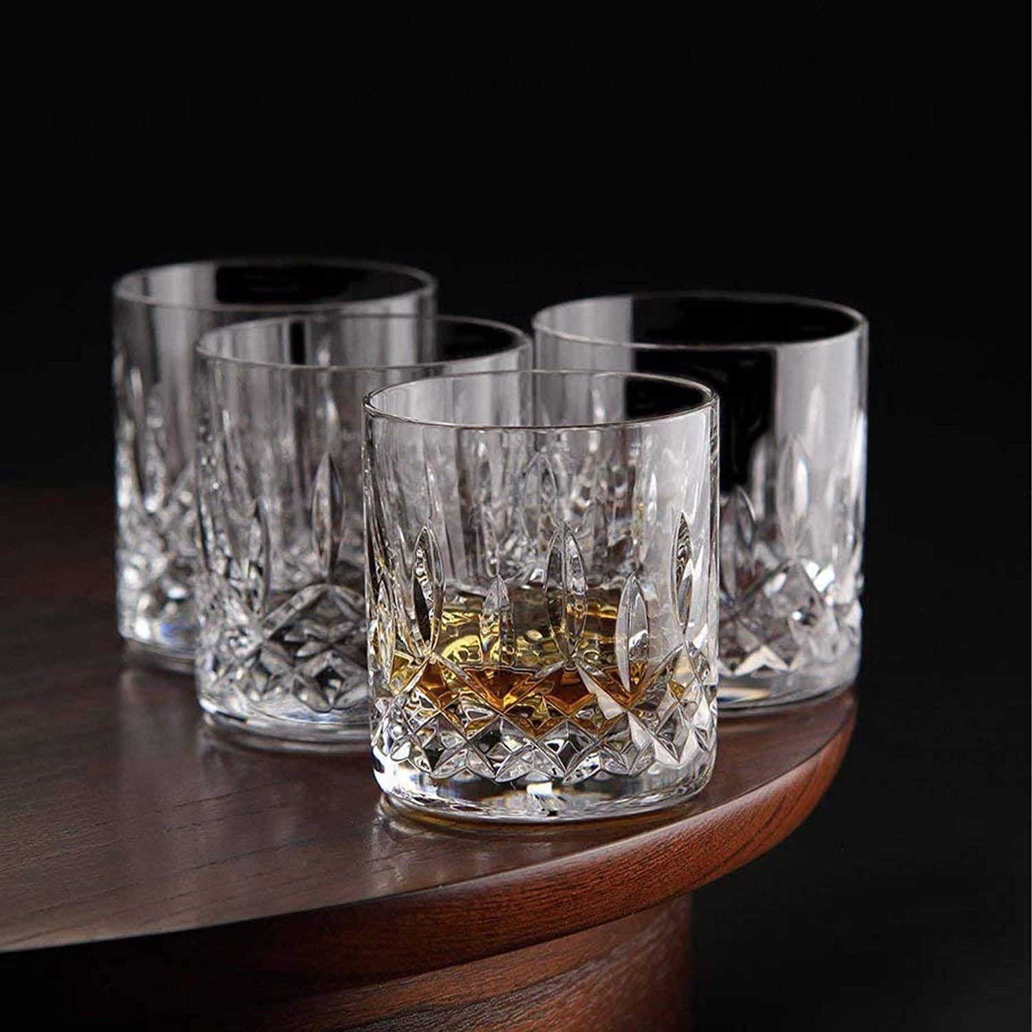 Le'raze Double Old Fashioned Glasses, Posh Crystal Collection, Perfect ...