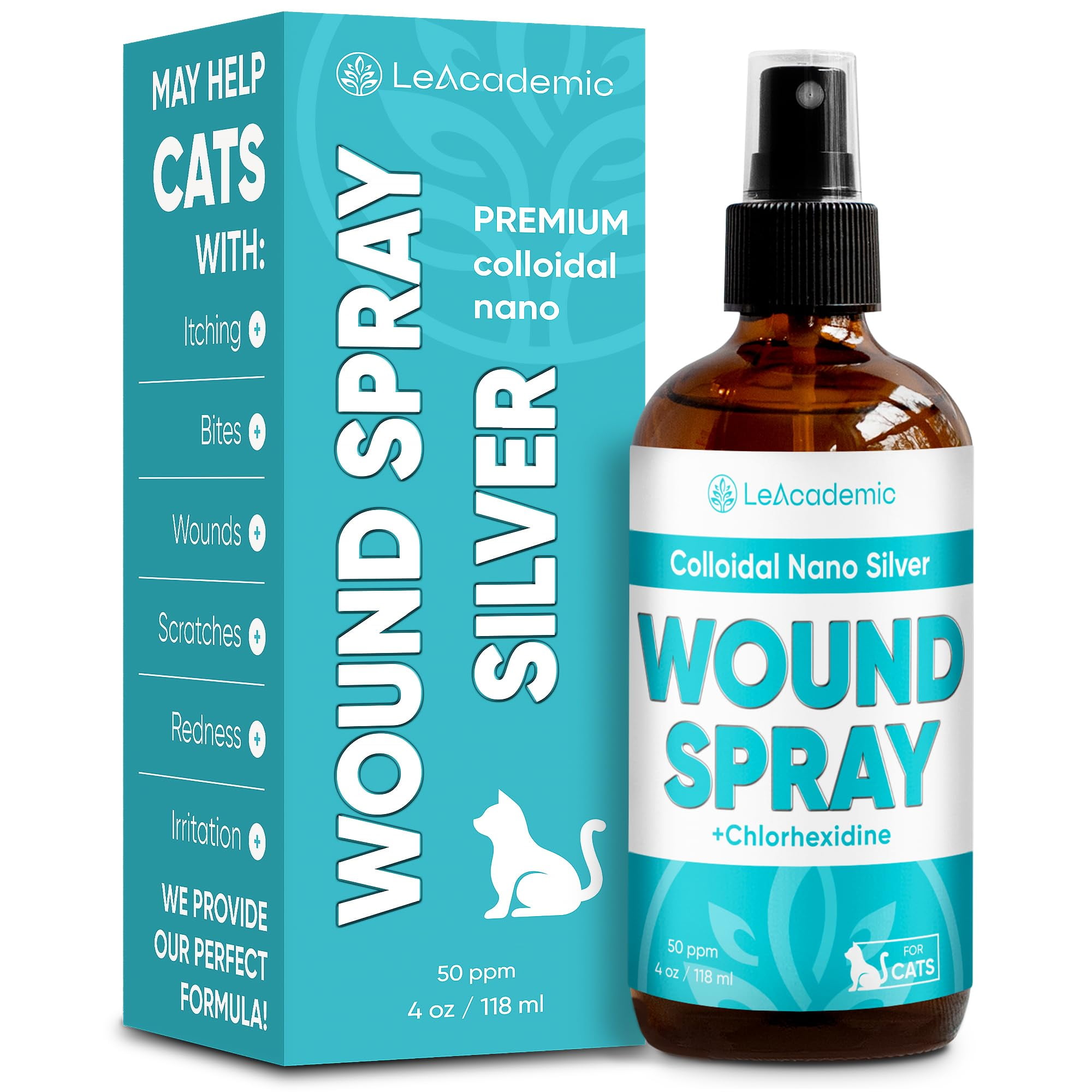 LeAcademic Cat Wound Spray | Wound Spray for Cats | Cat Wound Care ...