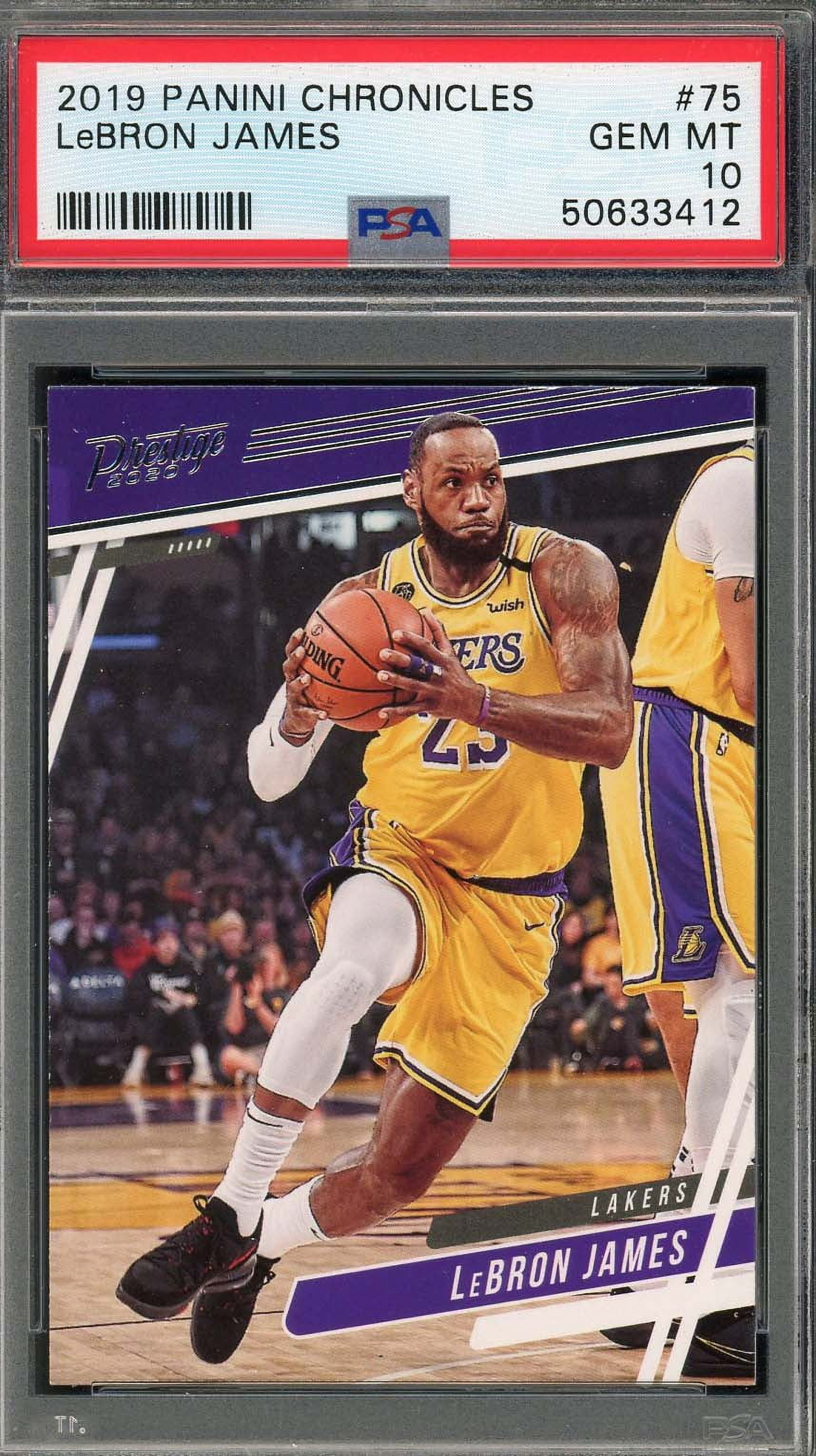 LeBron James 2019 Panini Chronicles Basketball Card #75 Graded PSA 10 ...