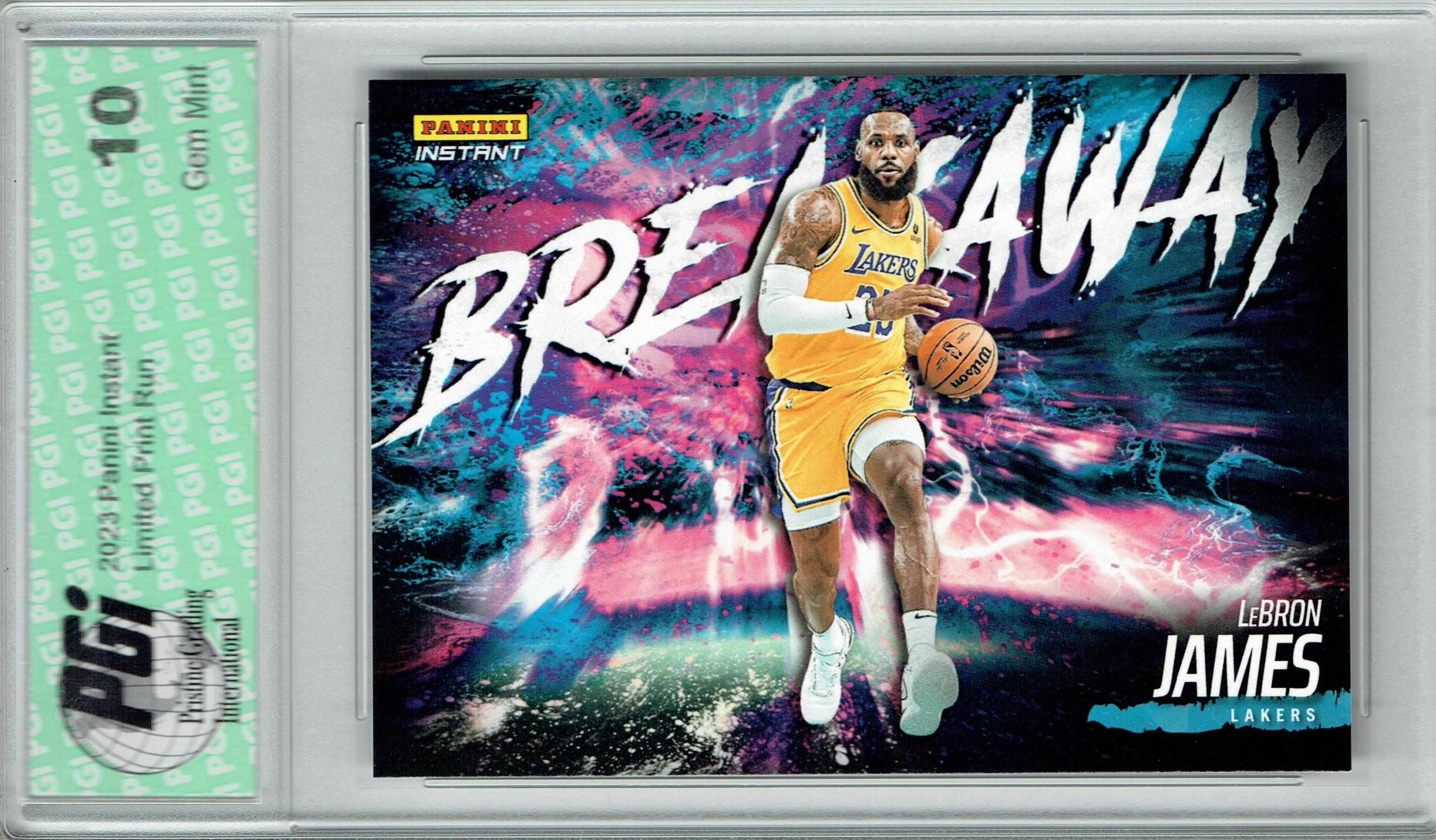 LeBron James 2023 Panini Instant #B15 Breakaway SP 1/4085 Trading Card PGI 10 - Walmart.com