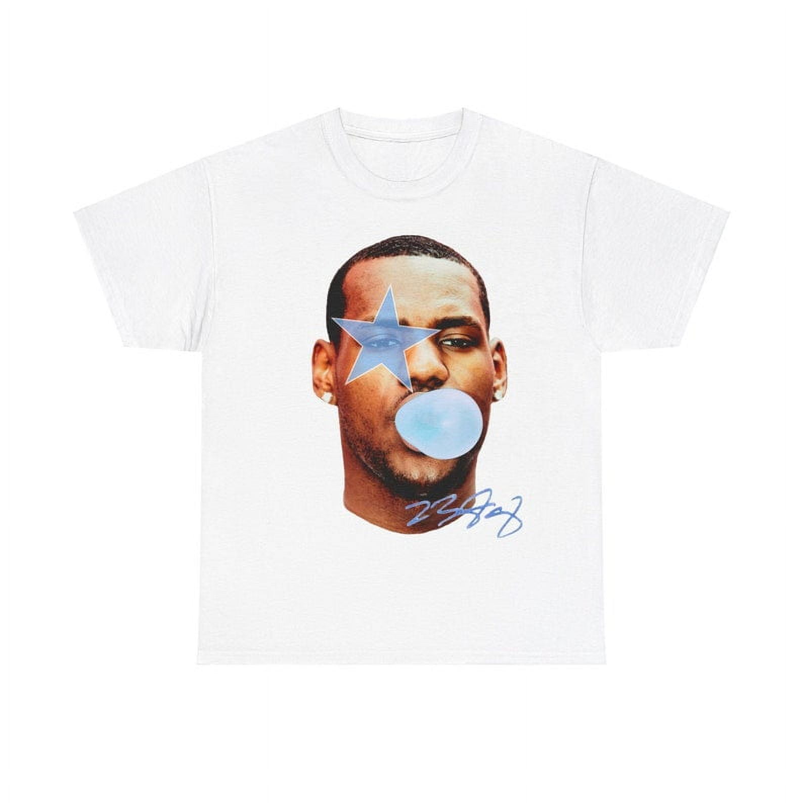 LeBron James Blowing Bubble Vintage Tee - Walmart.com